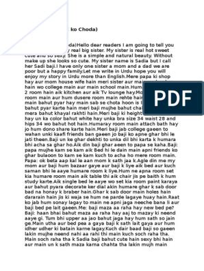 Sexy Urdu Story Pdf Artofit