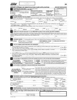 Dl 44 Fill Online Printable Fillable Blank PDFfiller