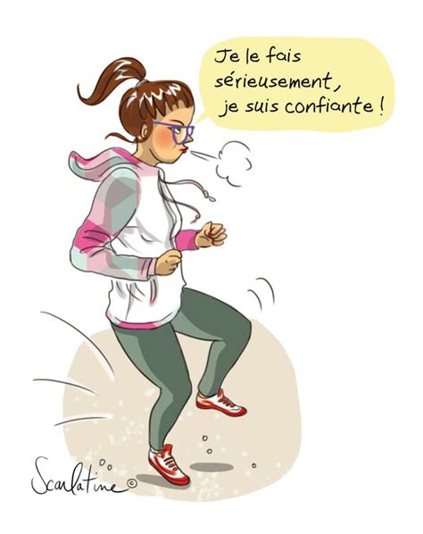 Pistée Les illustrations de SCARLATINE Humour course Dessin humour