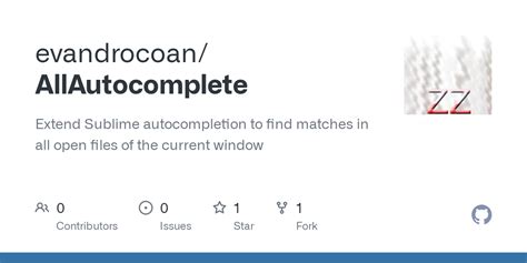 Github Evandrocoan Allautocomplete Extend Sublime Autocompletion To