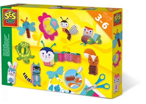 Set Creatie Hartie Colorata Ses Toys Toys