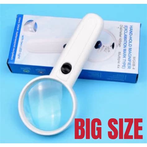 Hand Held Magnifying Glass Hd Dual Led Magnifying Glass Lazada Ph