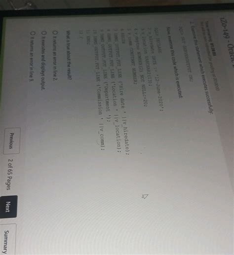 Examine This Code Which Is Executed ```sql Studyx