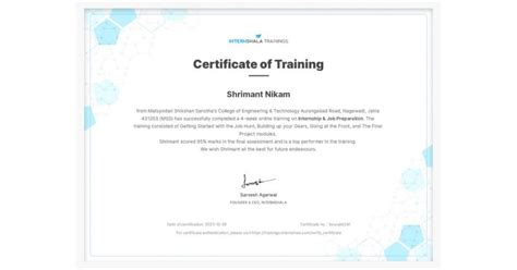 Shrimant Nikam On Linkedin Successfully Completed The Internship And Job