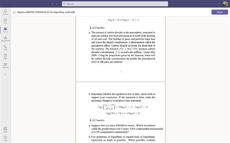 Solved A Search Algebra Mat102 Visk2021a G1 Do Ngoc