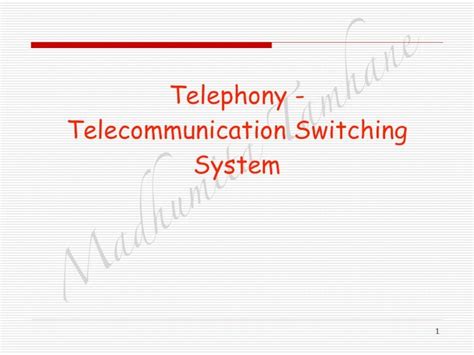 Pdf Telecommunication Switching System Dokumen Tips