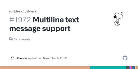 Multiline Text Message Support · Issue 1972 · Rustdeskrustdesk · Github