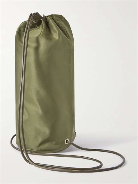 Army Green Rocket Big Leather Trimmed Shell Backpack EÉra Mr Porter