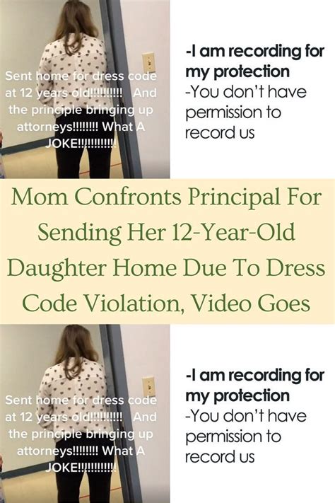 Mom Confronts Principal For Sending Her 12 Year Old Daughter Home Due