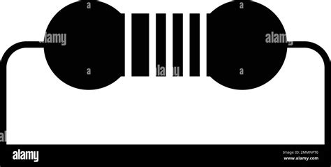 Electrical Resistor Vector Icon Filled Flat Sign For Mobile Concept