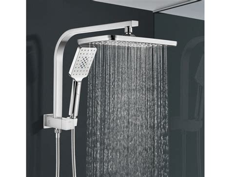 Aca Wels 12 Rain Shower Head Set Square 3 Mode Handheld Head High