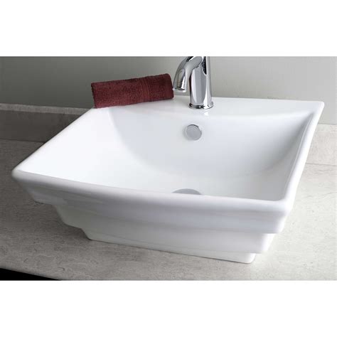 American Imaginations Wall Mounted Rectangle Vessel Bathroom Sink