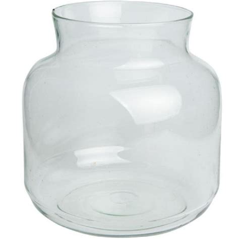 Urban Nature Culture Dekovase Vase Recycled Glass Transparant 22x23cm