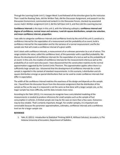 Through The Learning Guide Unit 3 Then I Read The Reading Tasks Did The Written Task Did The