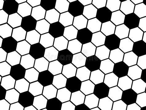 Soccer Ball Pattern Background Of Black And White Soccer Ball Pattern