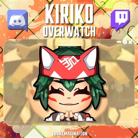 Overwatch Kiriko Animated Emote For Twitch And Discord Etsy