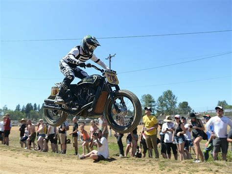 Flat Tracking And Scout Jumping At The Wild One Hot Bike Magazine