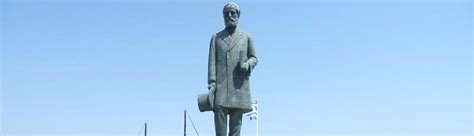 Andreas Laskaratos Statue Lixouri Town Ecotourism Greece
