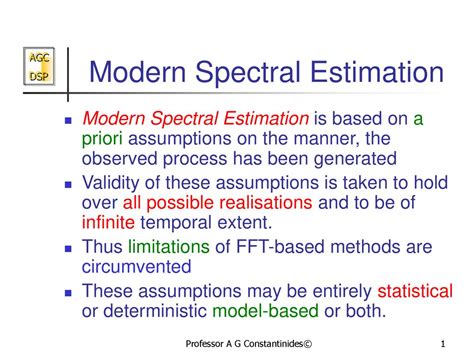 Modern Spectral Estimation Ppt Download