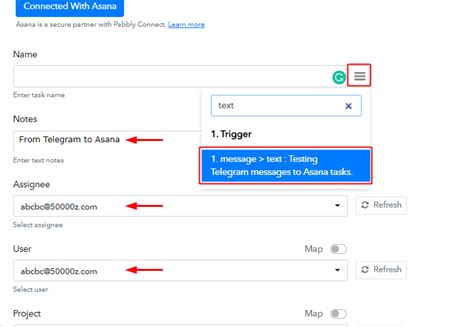 How To Create Asana Tasks For New Telegram Messages Pabbly