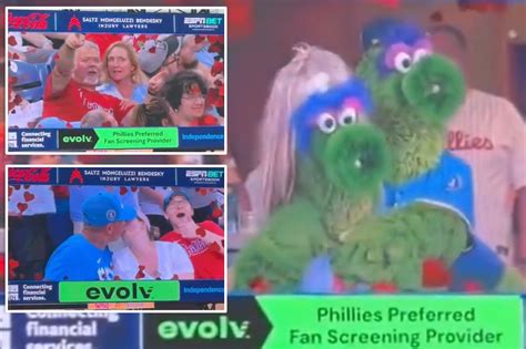 Phillie Phanatic Hilariously Recreates Viral Coldplay Kiss Cam Scandal