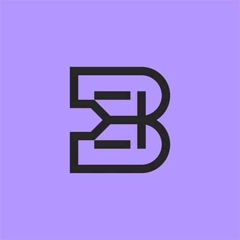 Premium Vector Modern Abstract Initial Letter B Monogram Logo