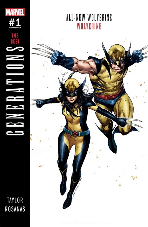 James Howlett Wolverine And Laura Kinney Wolverine An Artist