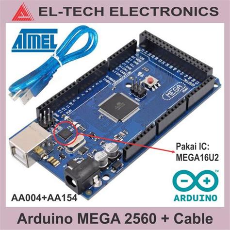 Jual Arduino Atmega 2560 R3 Mega 16u2 Compatible Board Module Usb Cable Kota Surabaya