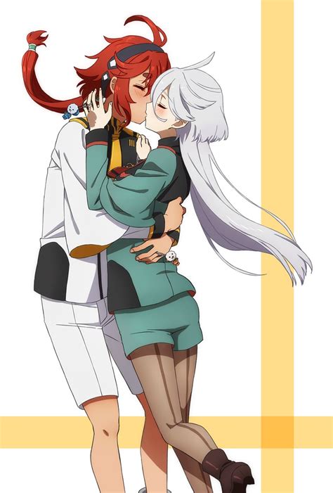 Suletta Mercury And Miorine Rembran Gundam And 1 More Drawn By Oiun