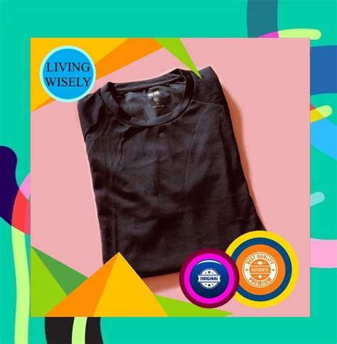 Uniqlo Dry Ex Black Shirt Mens Fashion Tops And Sets Tshirts And Polo