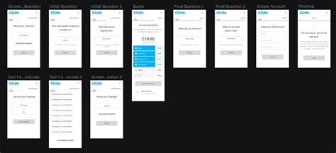 Glide Utilities Website Design Prototyping