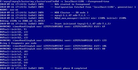 my note on solutions how to create a mysql ndb cluster on a pc
