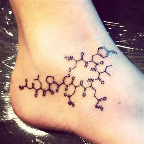 Love Hormone Oxytocin In Its Chemical Formula Clever Tattoos