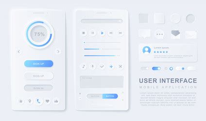 Ui Set Royalty Free Vector Image VectorStock