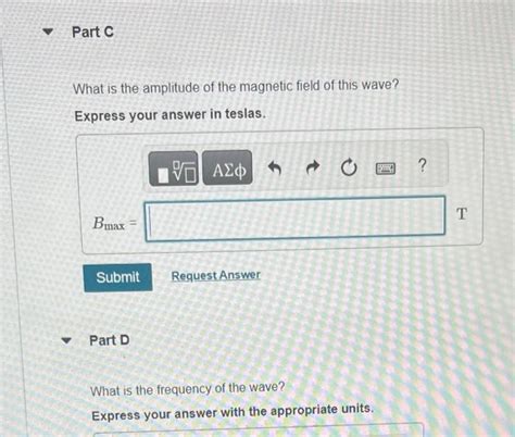 Solved The Electric Field Of A Sinusoidal Electromagnetic