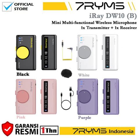 Promo 7ryms Iray Dw10 B Ultra Compact Wireless Mic Microphone System Ungu Jakarta Barat
