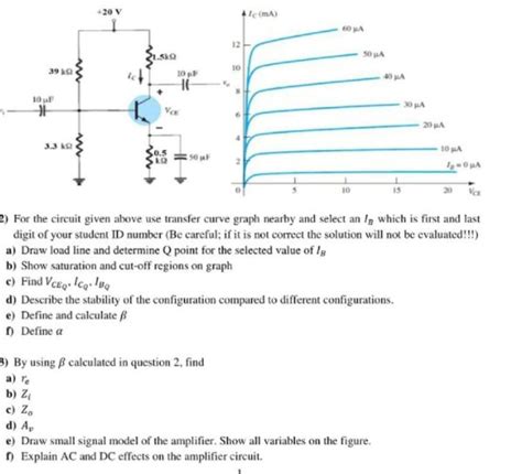 Solved For the circuit given above use transfer curve graph | Chegg.com