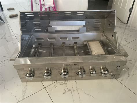 Kitchenaid 4 Burner Built In Propane Gas Island Grill Head In Stainless