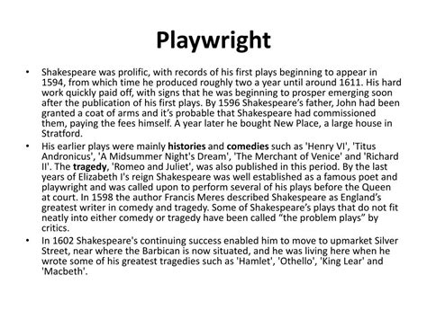 Playwright Definition Drama At Milla Slessor Blog