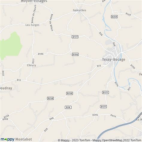 Plan Tessy Sur Vire Carte De Tessy Sur Vire 50420 Et Infos Pratiques