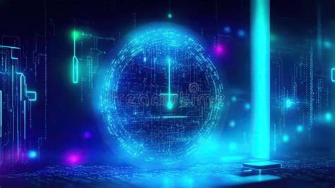 Cyber Security And Digital Protection Futuristic And Sleek Technology Design Concept Stock