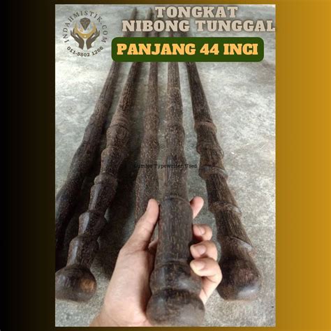Tongkat Kayu Nibong Tunggal Health And Nutrition Assistive