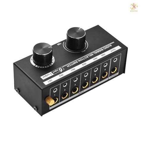 Etph 6 In 1 Out Audio Signal Selector Switcher 6 Input And 1 Output