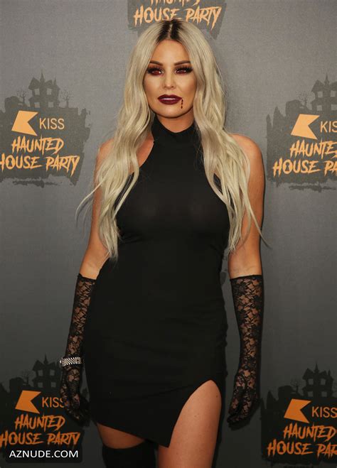 Jessica Wright Sexy At The Kiss Haunted House Party Sse Arena In London Aznude