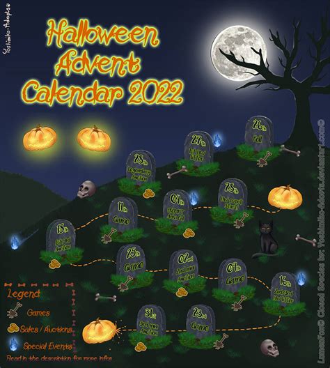 Closed Halloween Calendar 2022 By Yoshimiko Adopts On Deviantart