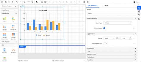 create a chart report using bold reports designer bold reports