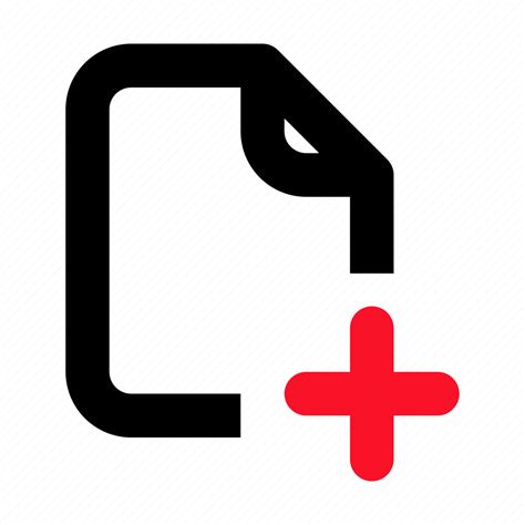 Add File Plus Page Document Icon Download On Iconfinder