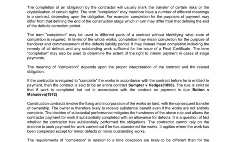 Delay And Disruption Completion With Jct Practical Completion