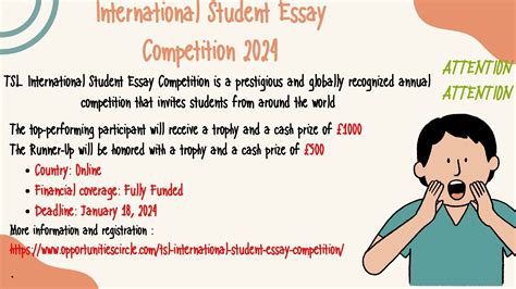 Tsl International Student Essay Competition 2024 Win Up To £1000