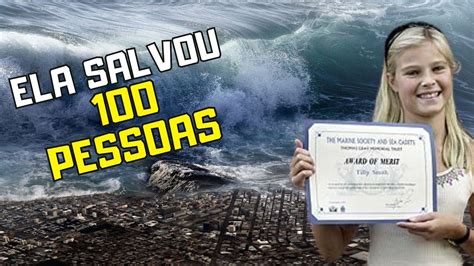 ELA SALVOU 100 PESSOAS AO PERCEBER UM TSUNAMI YouTube